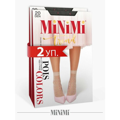 Носки MiNiMi, 2 пары, размер 0 (UNI), белый, черный, серый
