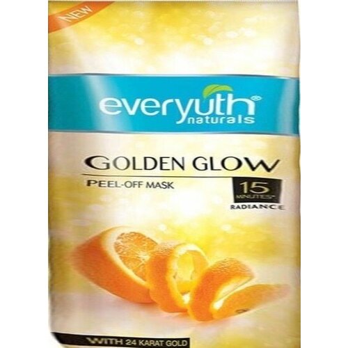 Everyuth Naturals GOLDEN GLOW PEEL-OFF MASK (Маска-пленка с мандарином и золотом 24К), 8 г.