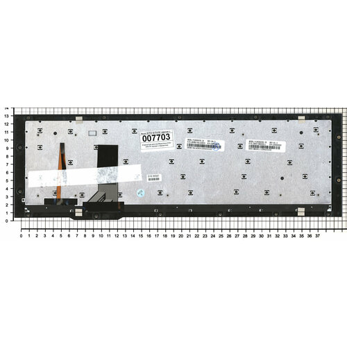 Клавиатура для ноутбука ASUS G75V черная с рамкой и подсветкой