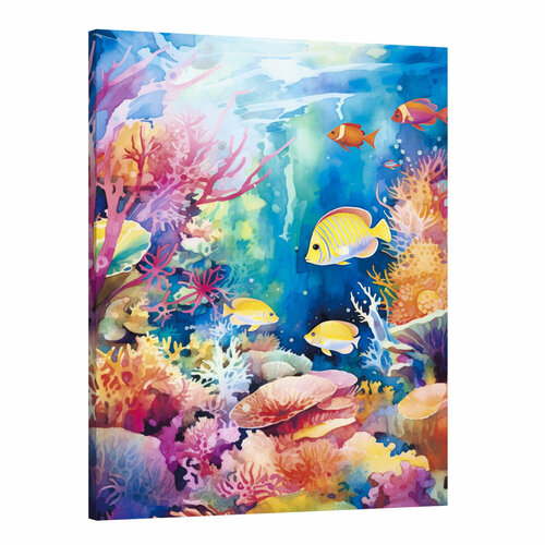 Интерьерная картина 50х70 "Море и кораллы"