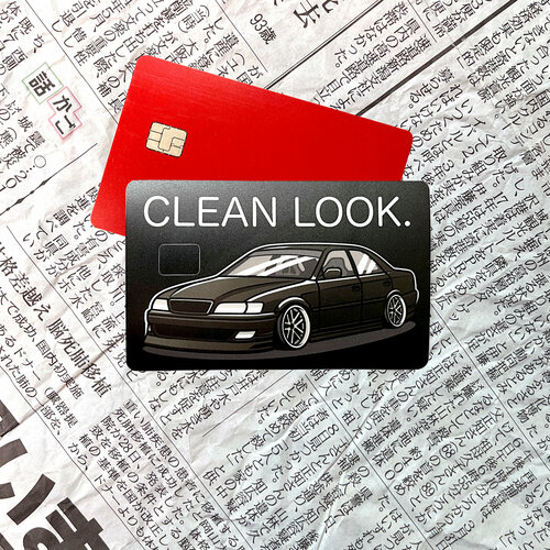 Наклейка на банковскую карту Toyota Chaser Clean Look
