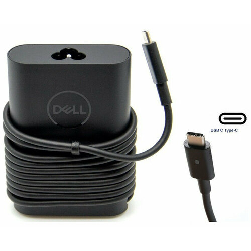 Зарядное устройство для ноутбука Dell XPS 9310-8303, 20V - 2.25A, 45 Вт (Штекер: Type-C) Slim Round