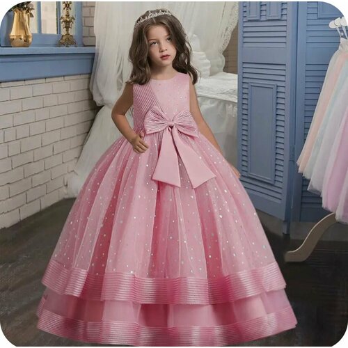 Платье, размер 140, розовый