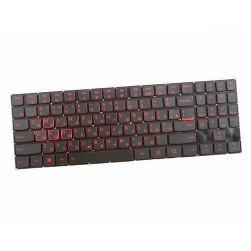 Клавиатура для ноутбука Lenovo Legion Y520, y520-15ikb, Y720, y720-15ikb, R720, r720-15ikb, 15ikb, black без рамки, с подсветкой, гор. Enter ZeepDeep