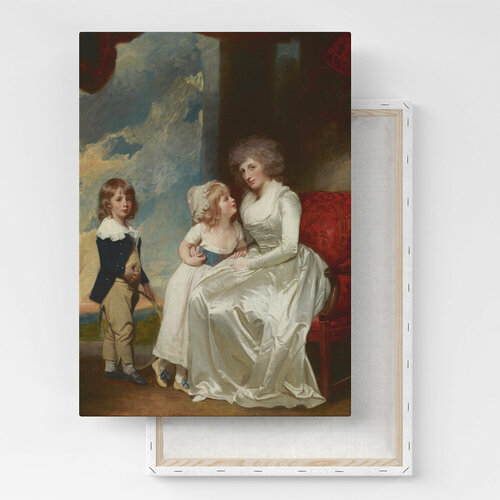 Картина на холсте, репродукция / Джордж Ромни - Henrietta, Countess of Warwick / Размер 30 x 40 см