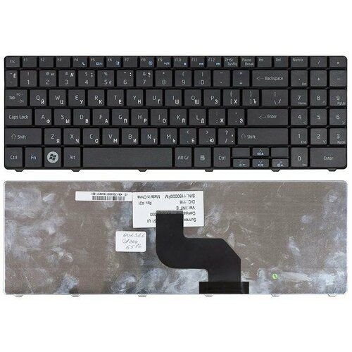 Клавиатура для ноутбука Acer V109902AS5 русская, черная