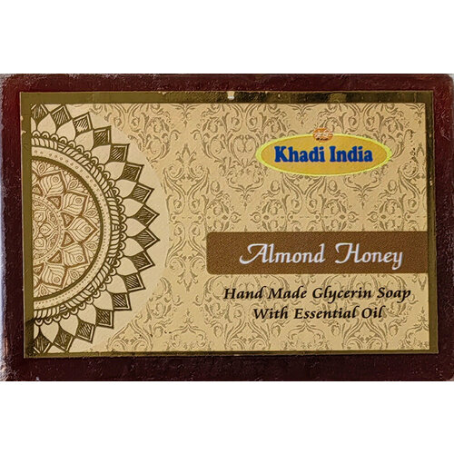 ALMOND HONEY, Khadi India (миндаль И МЁД глицериновое мыло ручной работы, Кхади Индия), 100 г.