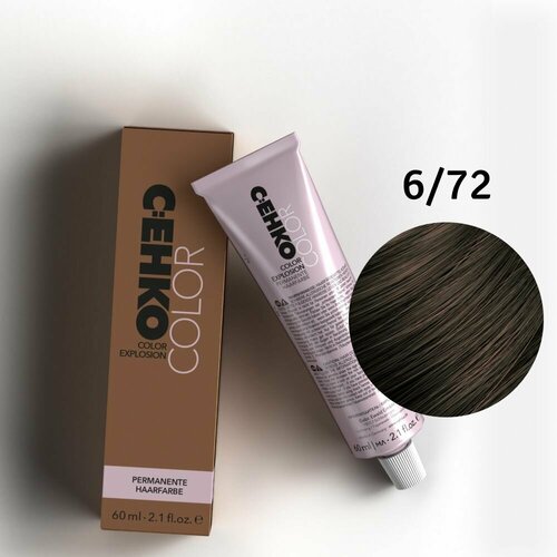 Крем-краска для волос C: EHKO Color Explosion, 6/72 Темный блондин коричнево-пепельный