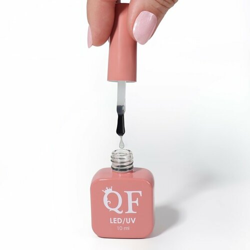 Queen fair База для ногтей, каучуковая, 3-х фазная, 10 мл, LED/UV, цвет прозрачный