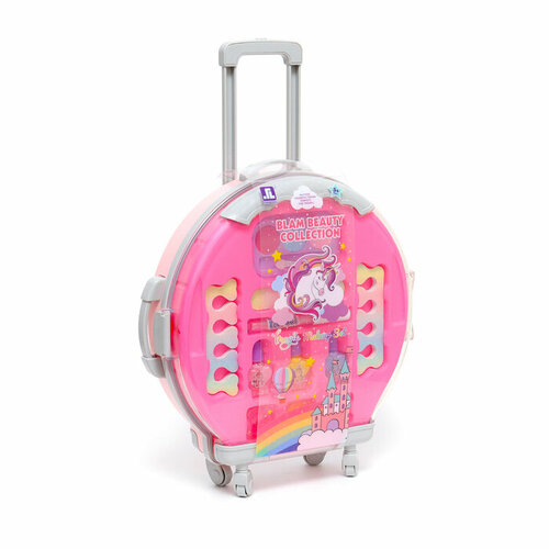 Набор детской косметики чемодан на колесах розовый набор лаков 9695413