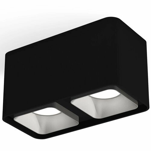 Комплект накладного светильника XS7851003 SBK/SSL черный песок/серебро песок MR16 GU5.3 (C7851, N7703)