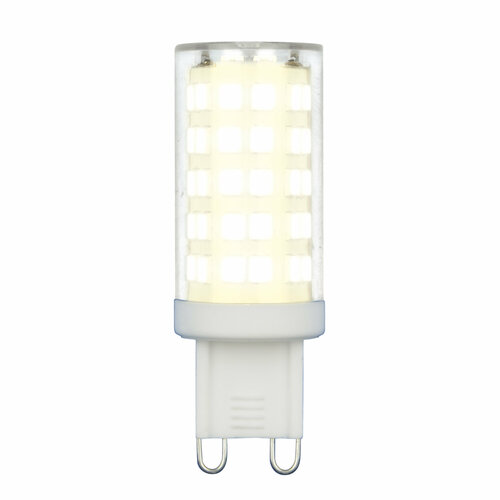 Лампа светодиодная G9 9 Вт капсула прозрачная 720 лм, тёплый белый свет