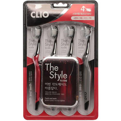 Набор щеток зубных Clio Набор щеток зубных The Style Toothbrush, 4 шт