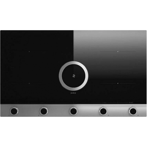 Индукционная варочная панель с вытяжкой Elica NIKOLATESLA UNPLUGGED BLIX/A/90, черный/серебристый