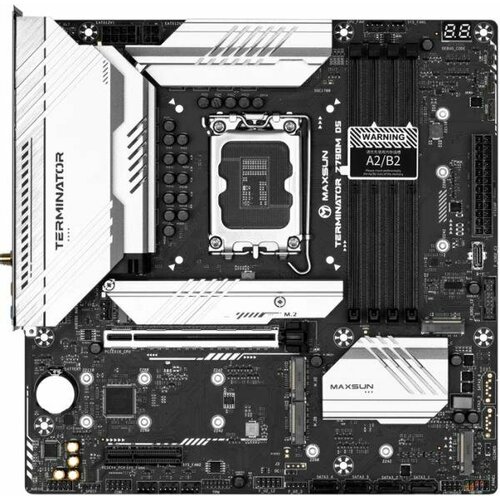 Материнская плата Maxsun LGA1700 1*PCIEx16, 1*PCIEx4, 5*M.2 , 4*SATA3, HDMI+DP, mATX, 4*DDR5