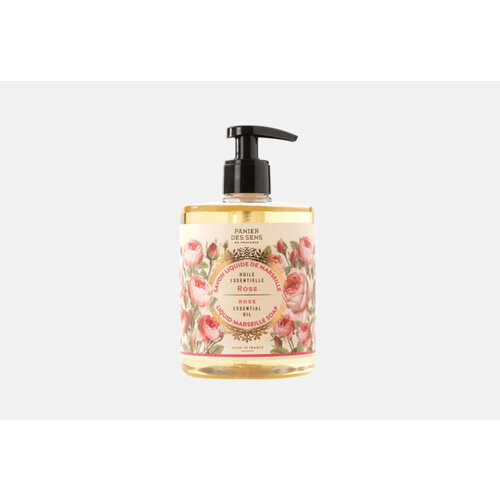 Жидкое мыло Panier des Sens ESSENTIALS Liquid Marseille soap Rose / объём 500 мл