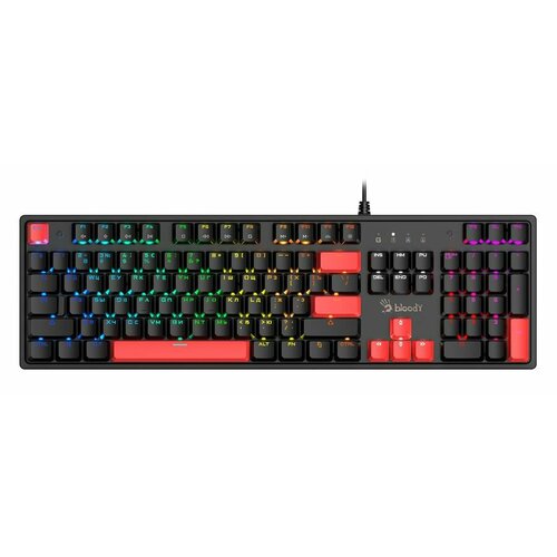 Клавиатура A4Tech Bloody S510N механическая черный/красный USB for gamer LED (S510N (FIRE BLACK))