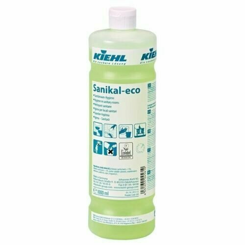 KIEHL SANIKAL-ECO средство щелочное для ежедневной уборки санитарных помещений 1л. 6 шт. в коробке