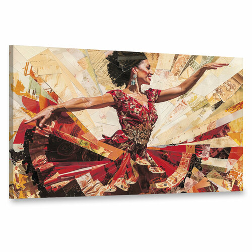 Интерьерная картина 100х60 "Танцующая живопись"