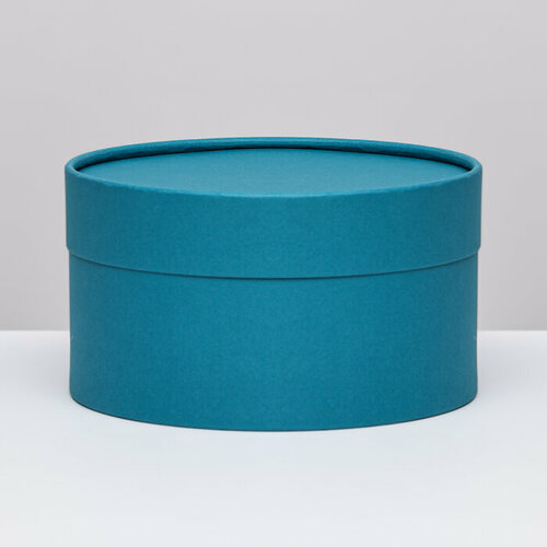 Подарочная коробка "Wewak" сине-травяной, завальцованная без окна, 18 х 10 см