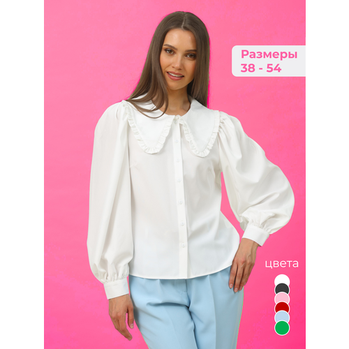 Блуза  Cosagach, размер 54, белый