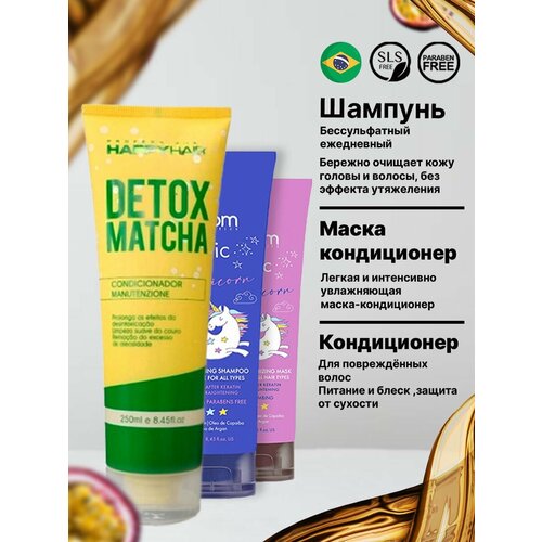 Шампунь Detox + Zoom Unicorn Маска + Кондиционер 250ml