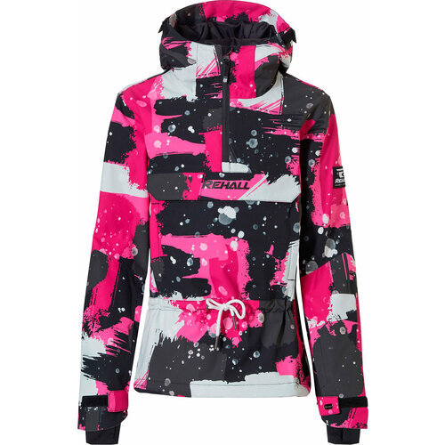 Куртка Rehall, размер 152, черный, розовый