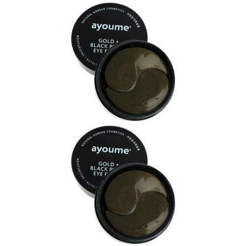 AYOUME Патчи AYOUME GOLD+BLACK PEARL EYE PATCH, 60 шт, 2 уп