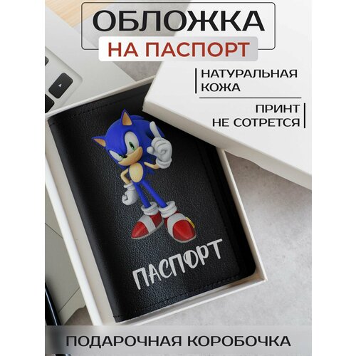 Обложка для паспорта RUSSIAN HandMade Обложка на паспорт Sonic OP01905, черный