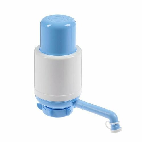 Помпа для воды Luazon Norma, механическая, большая, под бутыль от 11 до 19 л, голубая (комплект из 3 шт)