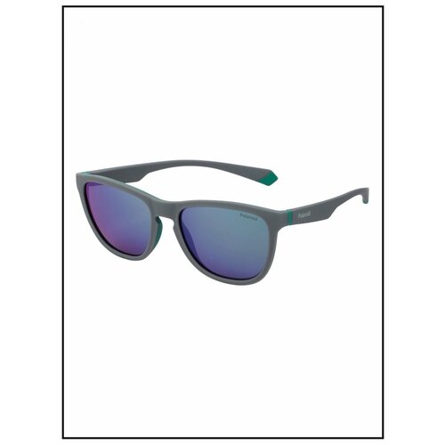 Солнцезащитные очки Polaroid, зеленый, серый