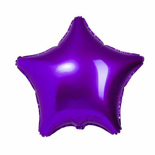 Шар фольгированный 19", звезда, цвет пурпурный, мистик, 5 шт.