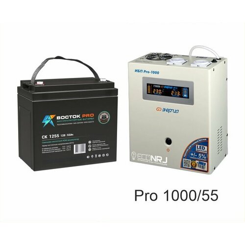 Энергия PRO-1000 + Аккумуляторная батарея восток PRO СК-1255