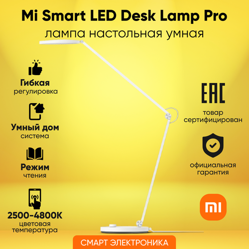 Умная настольная лампа Xiaomi Mi Smart LED Desk Lamp Pro (BHR4119GL)