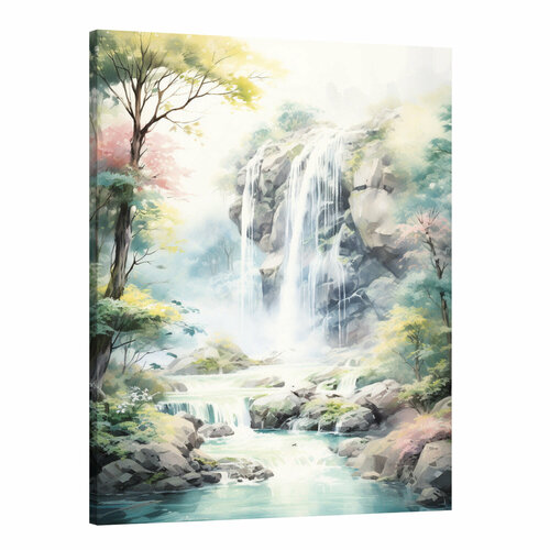 Интерьерная картина 50х70 "Тайна водопада"