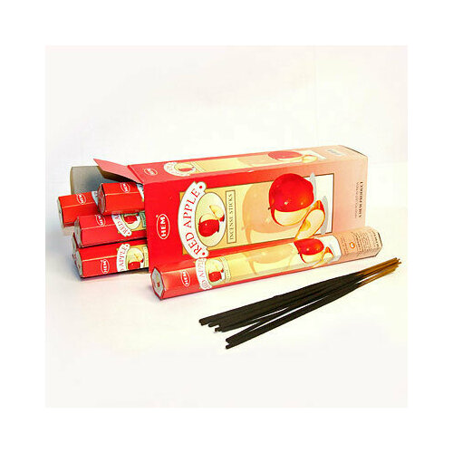 Hem Incense Sticks RED APPLE (Благовония красное яблоко, Хем), уп. 20 палочек.