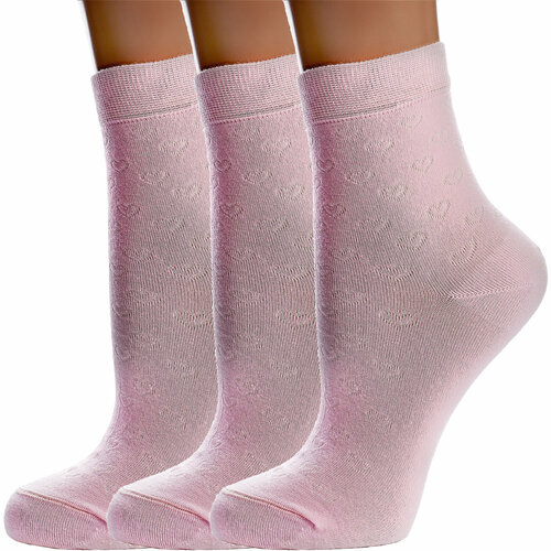Носки Conte 3 пары, размер 18, розовый