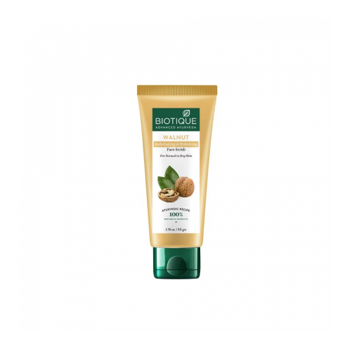Biotique Walnut Exfoliating & Polishing Face Scrub Очищающий скраб для лица с маслом грецкого ореха 50г