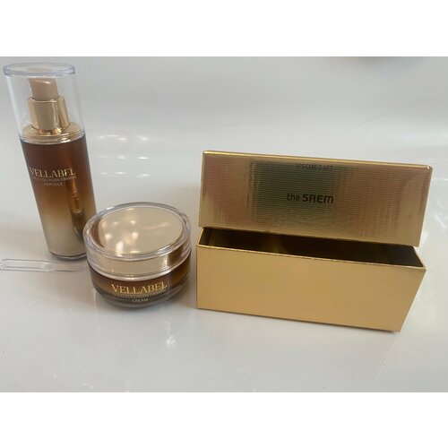 The SAEM подарочный набор косметики для ухода за лицом с золотым женьшенем VELLABEL Gold Collagen Firming Special 2 sets