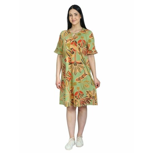 Платье Alfa Collection, размер 60, зеленый