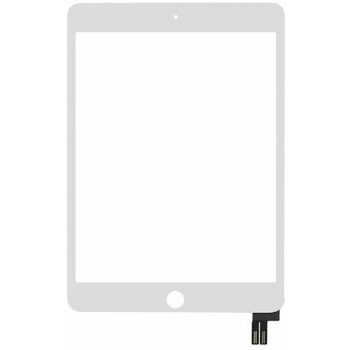 Сенсорное стекло (тачскрин) iPad mini 5 (белое) (AAA)