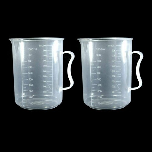 Мерный стакан пластиковый, 1 литр (2 шт.)