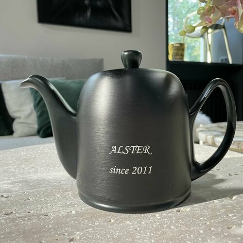 Чайник заварочный Degrenne & Alster, модель Salam, объем - 1000 мл, материал - фарфор, цвет - черный матовый