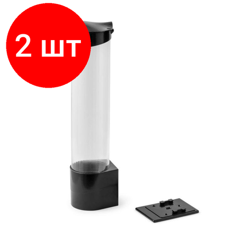 Комплект 2 штук, Держатель для стаканов +магнит (black) 1x6