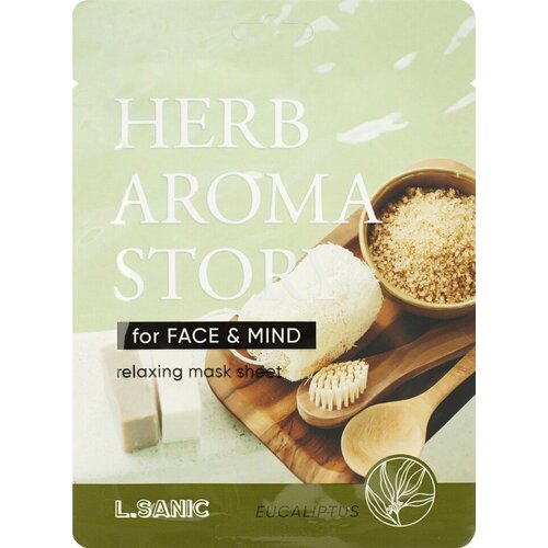 L.Sanic Herb Aroma Story Eucalyptus Relaxing Mask Sheet Тканевая маска с экстрактом эвкалипта и эффектом ароматерапии 25мл