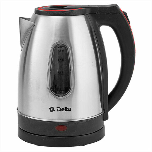 Чайник электрический DELTA DL-1114 черный с красным