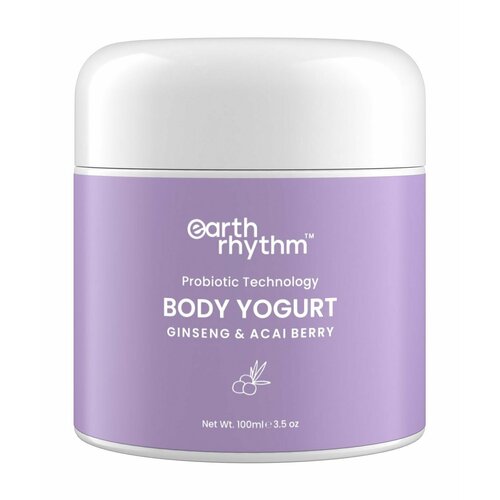 Крем-йогурт для тела с женьшенем и ягодами асаи / Earth Rhythm Ginseng & Acai Berry Body Yogurt