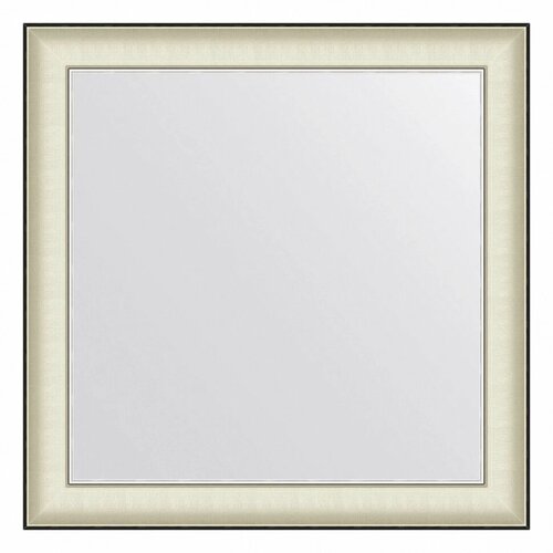 Зеркало 78x78 см белая кожа с хромом Evoform Definite BY 7632