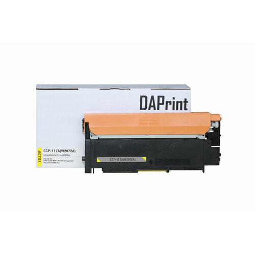 Картридж лазерный DAPrint W2072A (117A) для принтера HP, желтый (Yellow)