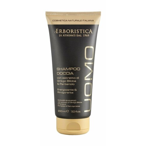 Мужской шампунь для волос и тела с экстрактом гинко билоба и пантенолом / L'Erboristica Uomo Shower Shampoo